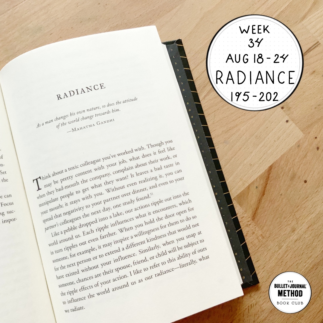 Week 34: Radiance (The Bullet Journal Method Book Club) — Tiny Ray of Sunshine