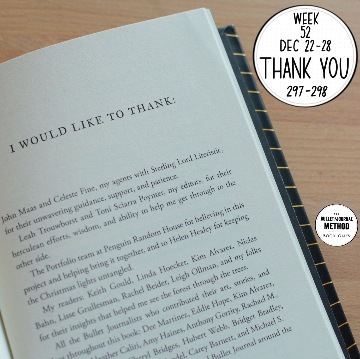Week 52: Thank You (The Bullet Journal Method Book Club) — Tiny Ray of ...