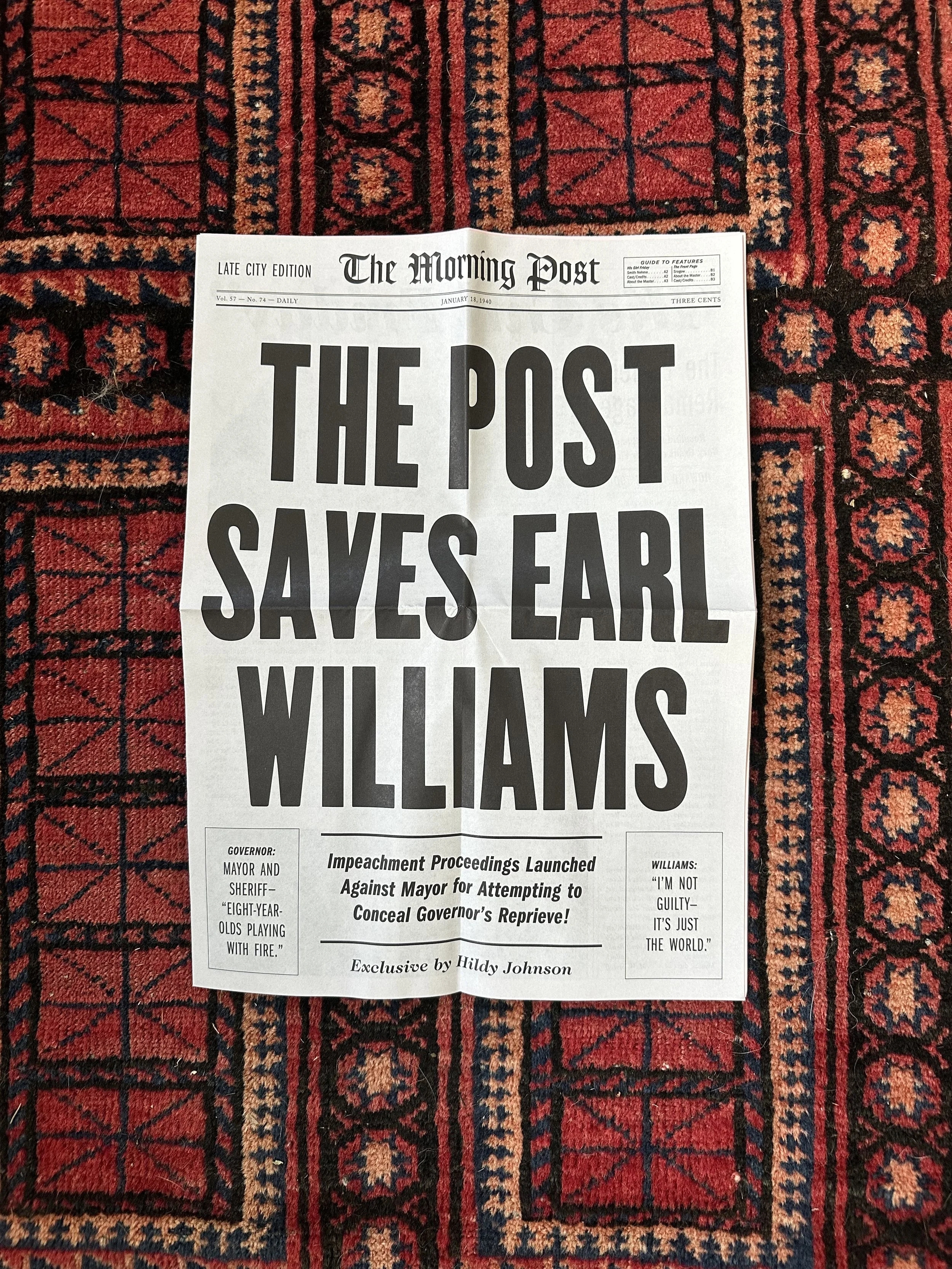 Disc Dispatch: HIS GIRL FRIDAY from Criterion — Moviejawn