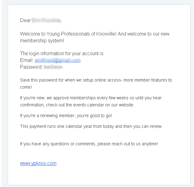 Member Login — Young Professionals of Knoxville | Connect. Develop. Serve.