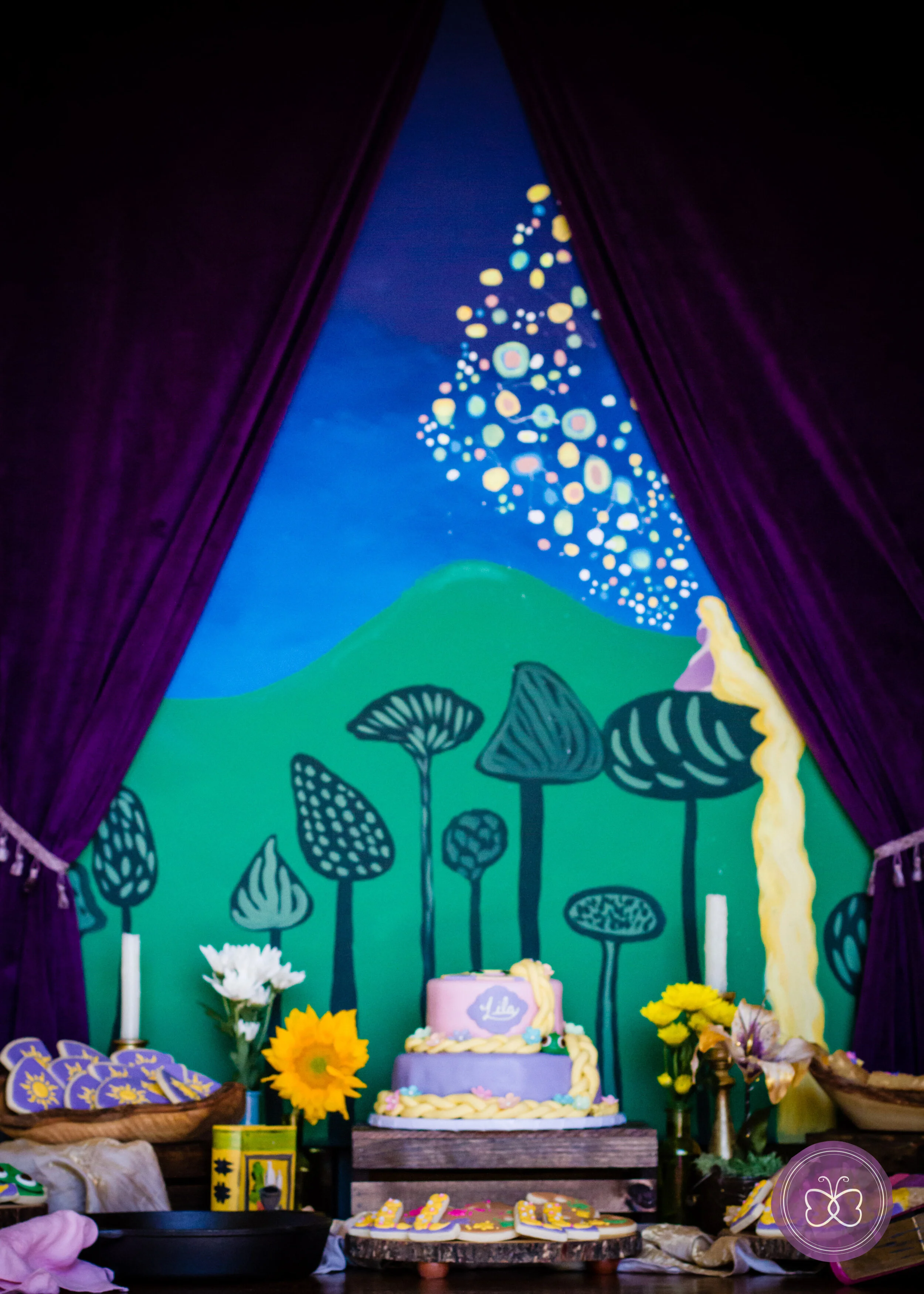 Lila's Rustic Tangled Party — Papillons Entertainment + Events