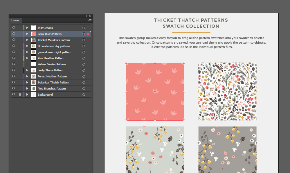 Using and Saving Pattern Swatches in Adobe Illustrator — Denise Anne