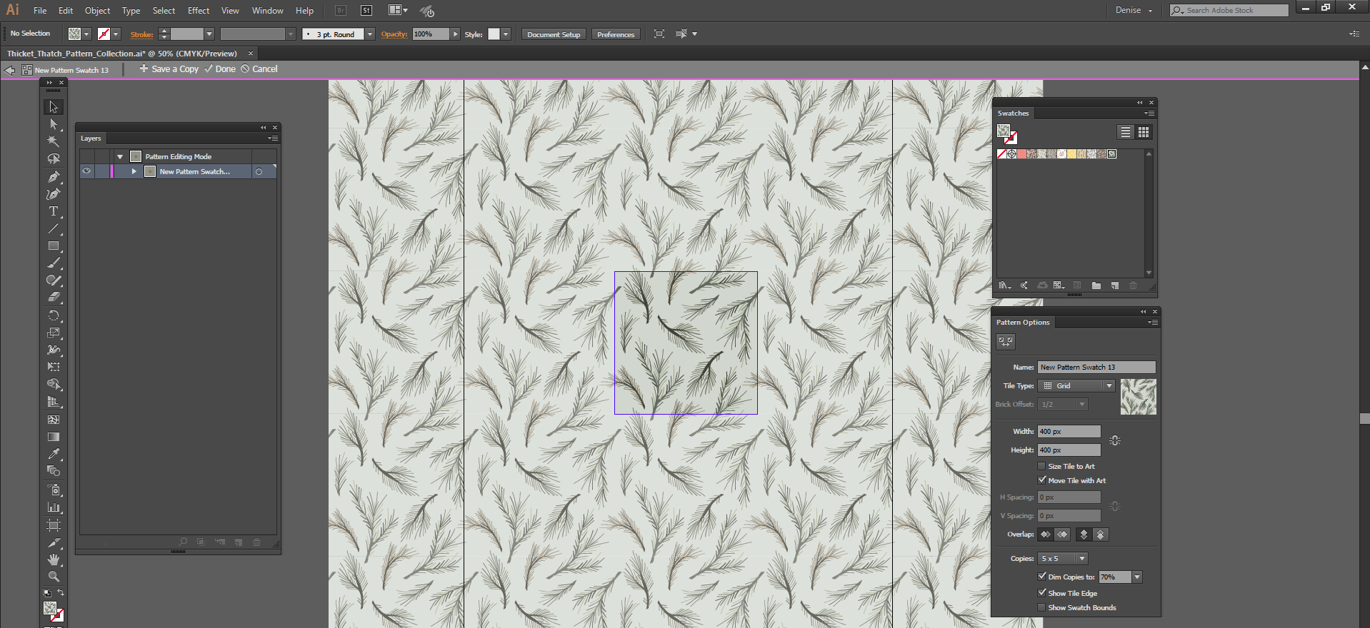 Using and Saving Pattern Swatches in Adobe Illustrator — Denise Anne