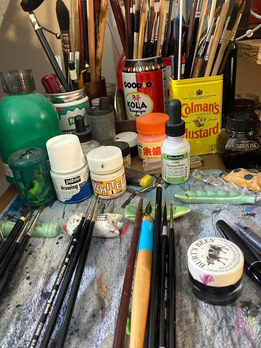 Analog Inking: The Brush — Christine Larsen