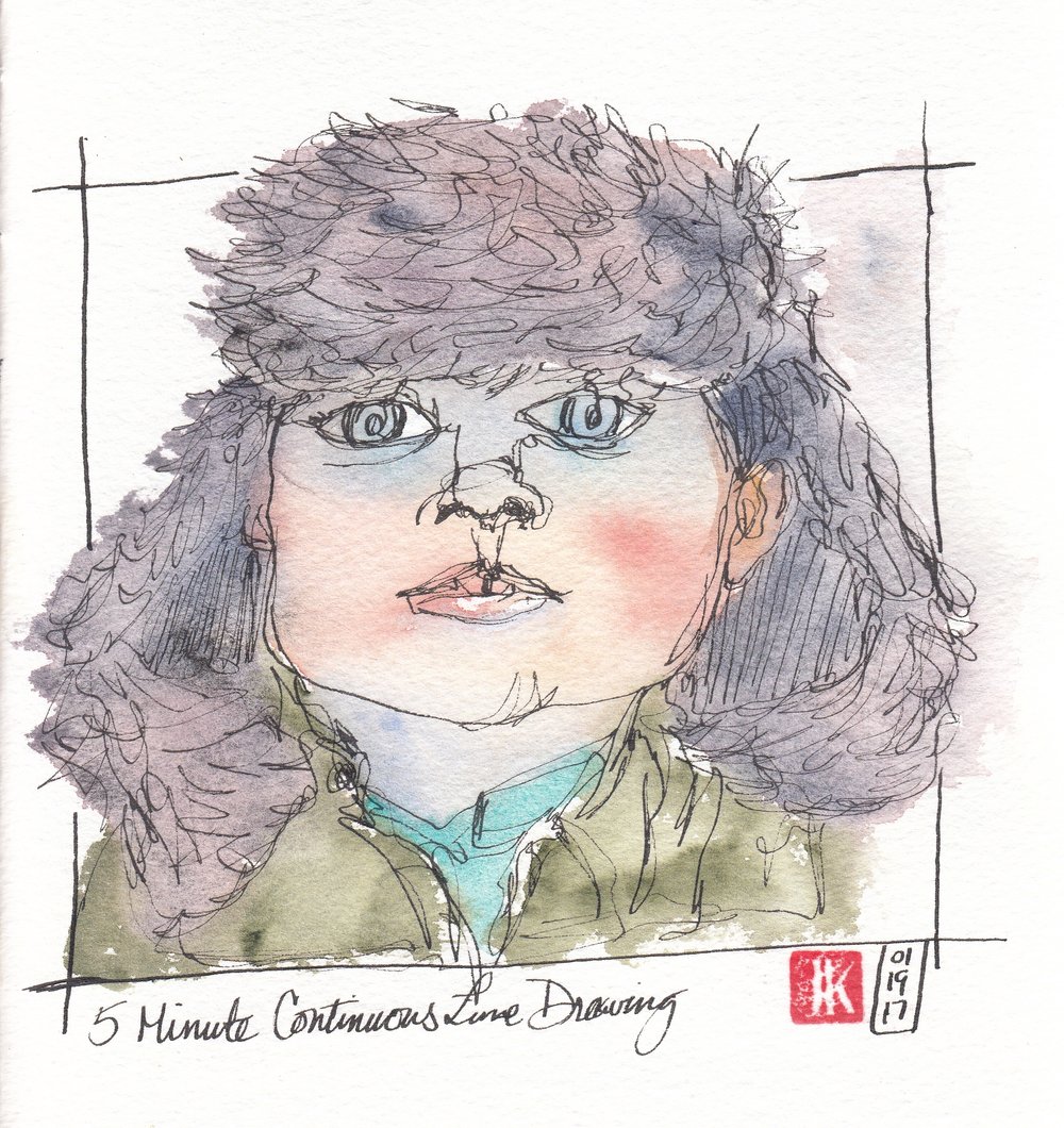 5 Minute Continuous Line Drawings — Jennie Kessinger