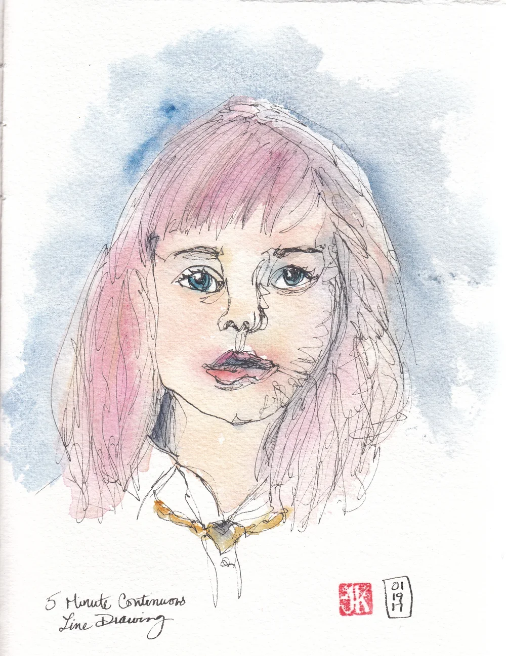 5 Minute Continuous Line Drawings — Jennie Kessinger