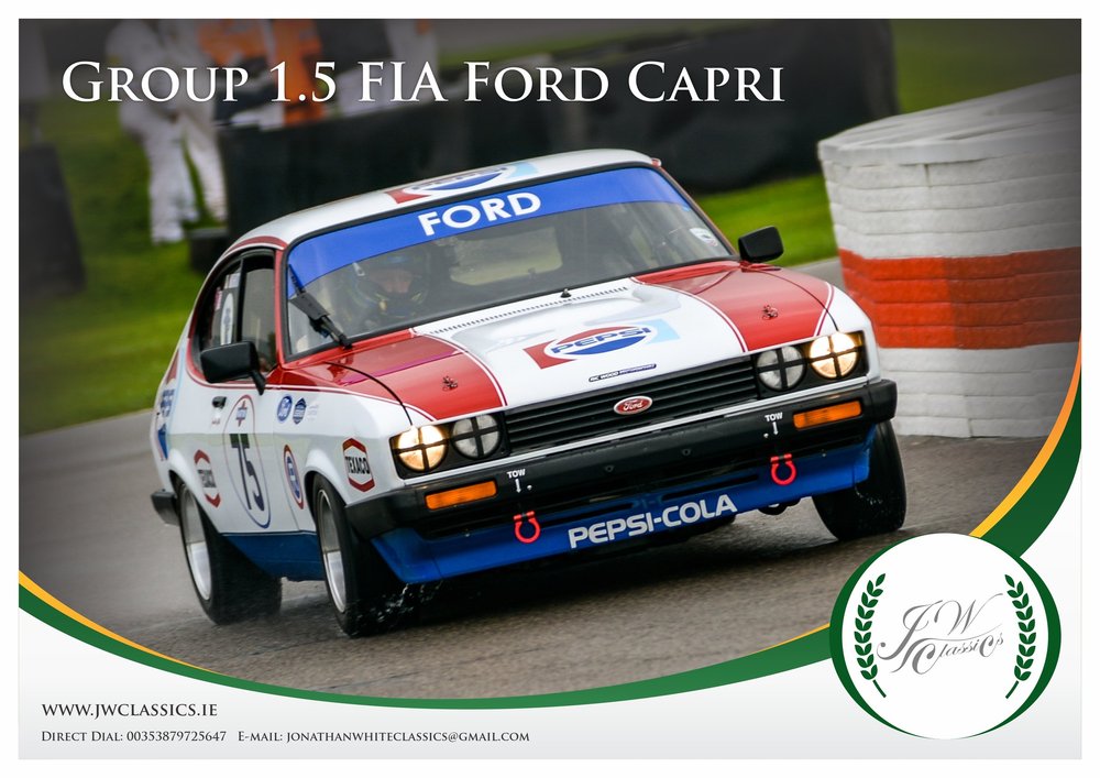Group 1.5 FIA Ford Capri — JW Classics Ireland | Classic, Thoroughbred ...