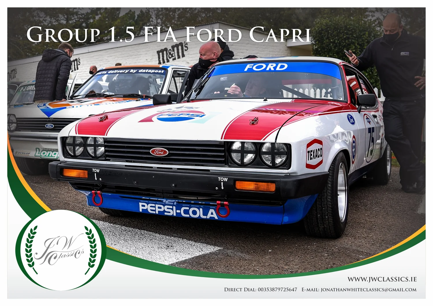 Group 1.5 FIA Ford Capri — JW Classics Ireland | Classic, Thoroughbred ...