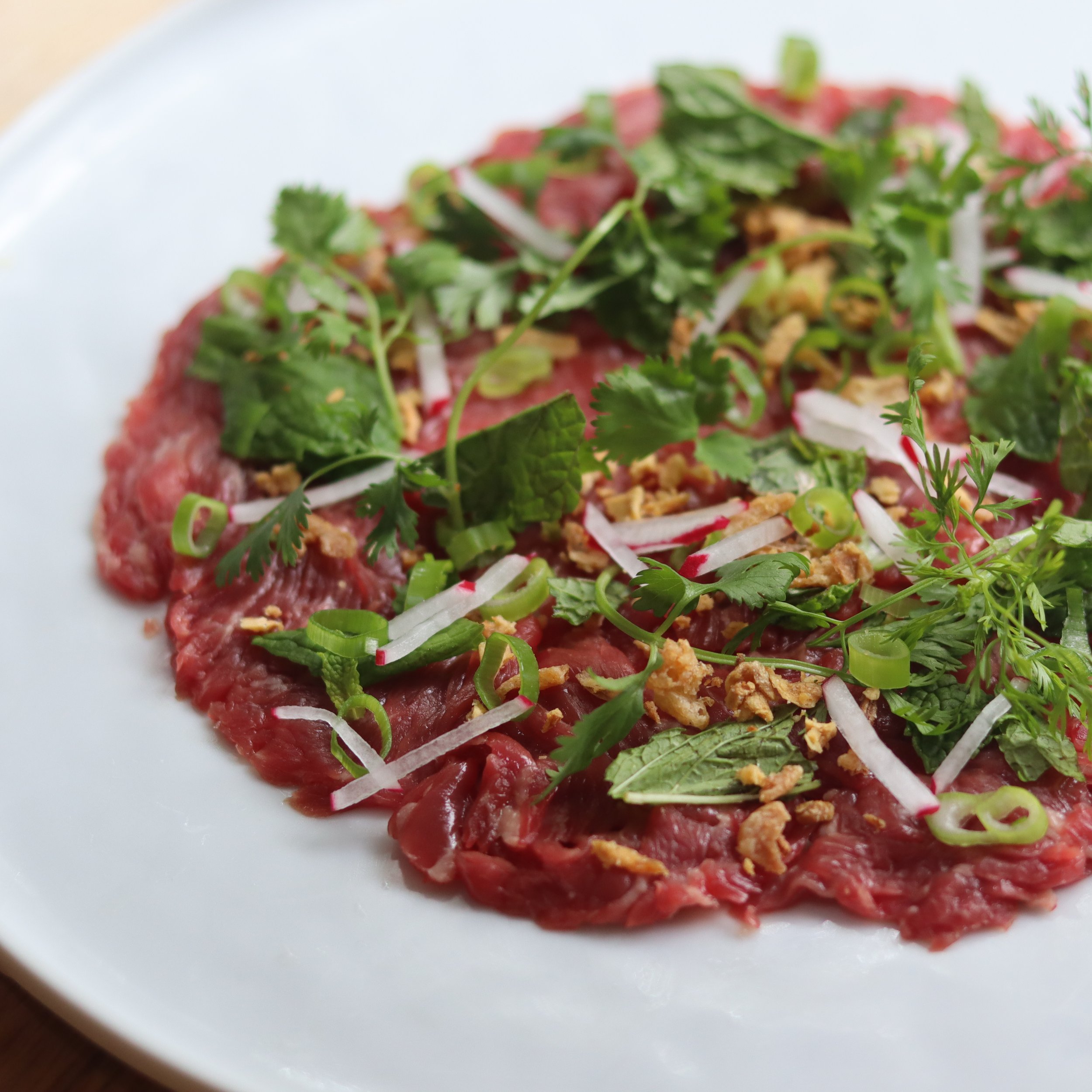 Bò Tái Chanh (Vietnamese Beef Carpaccio) — Chef Tu David Phu ...