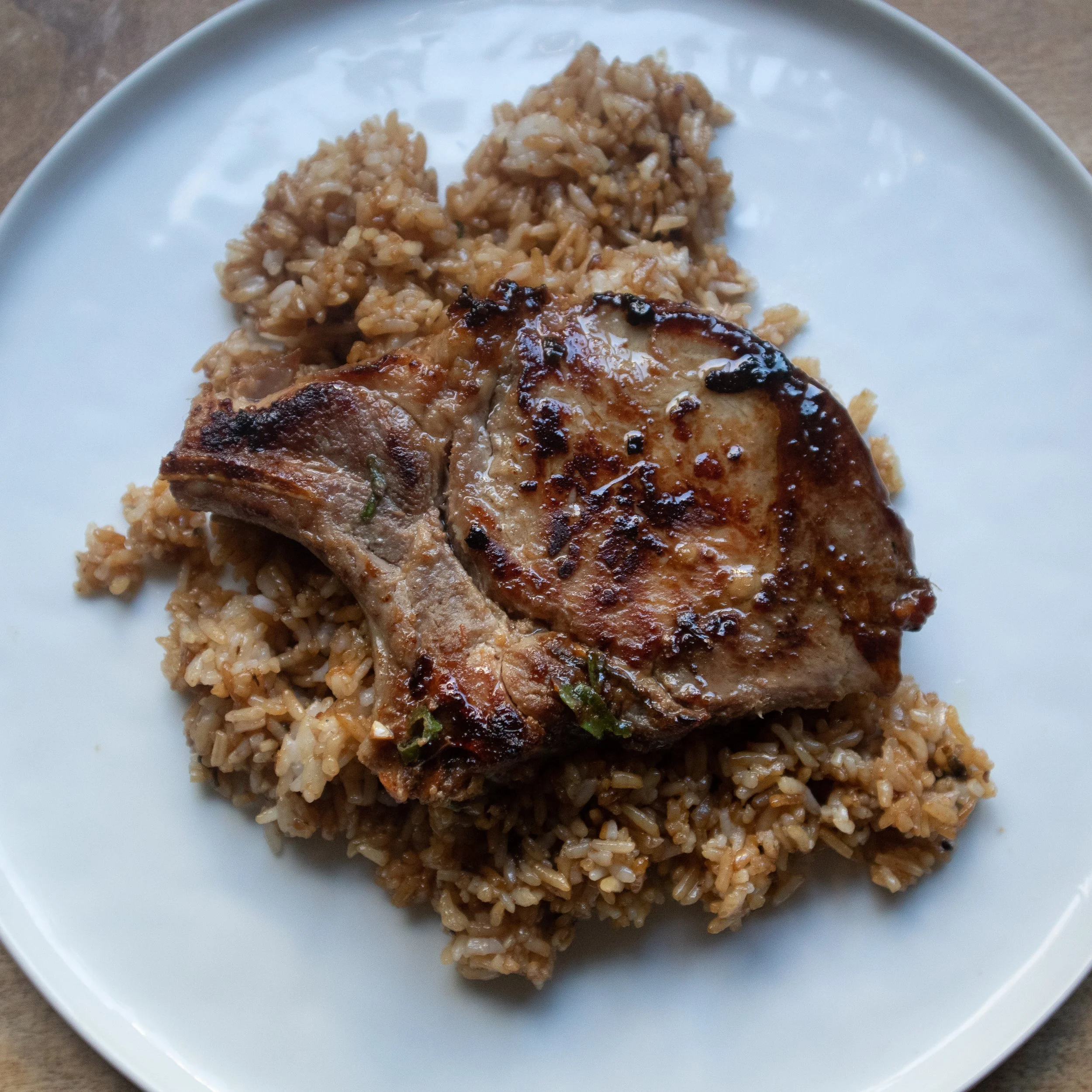 Cơm Sườn Chiên (Fried Pork Chop & Pan Fried Rice) — Chef Tu David Phu ...