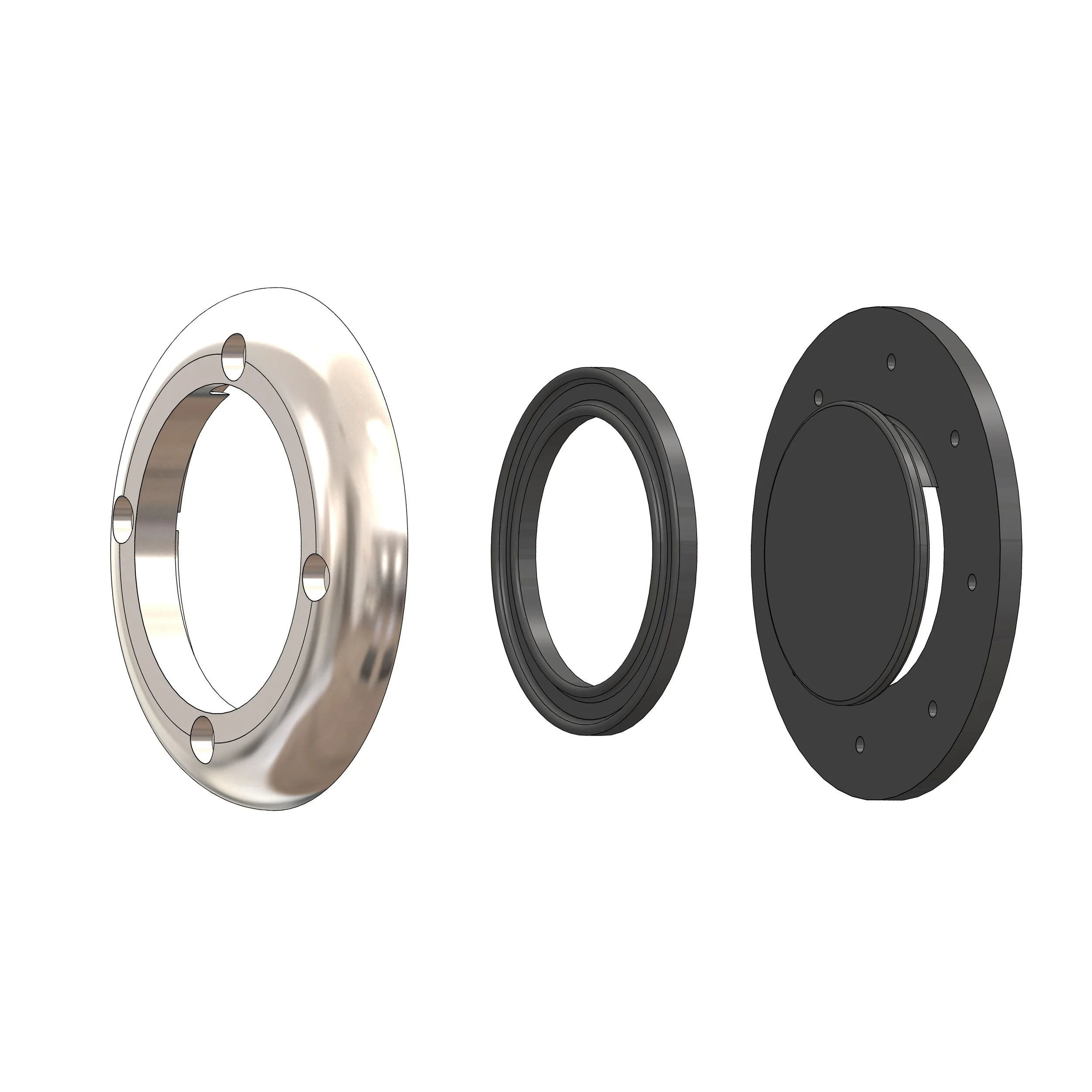 SW1109 - Screw Mount Scupper with Elastomer Flapper — Seaworthy Innovations