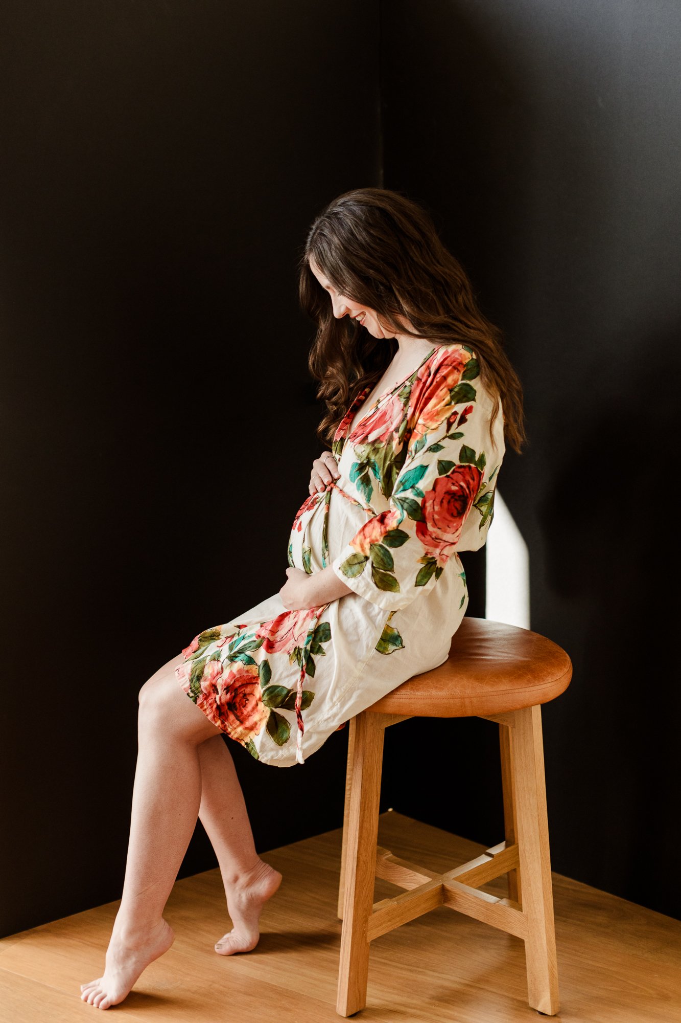A meaningful maternity boudoir session at the studio — Illuminate Boudoir