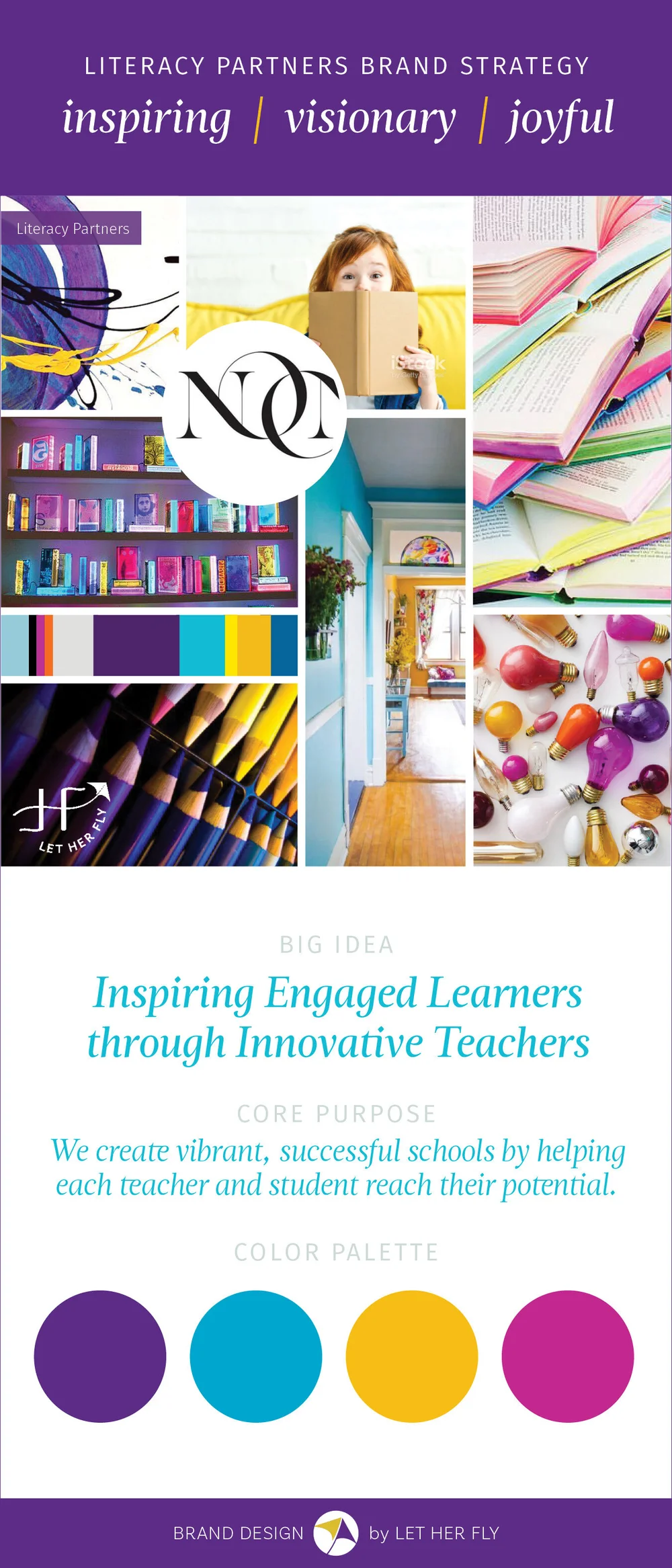 Brand Identity Design for Literacy Partners — Let Her Fly | Brand ...