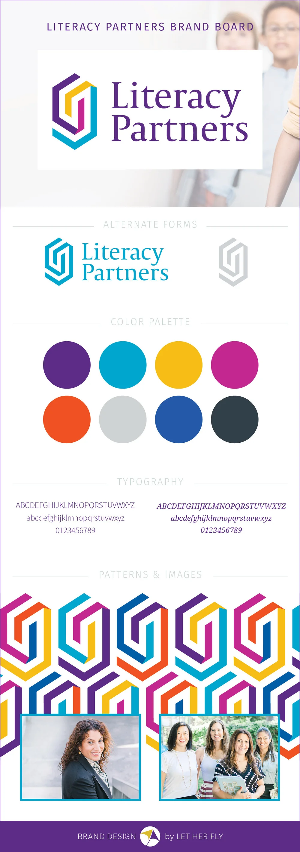Brand Identity Design for Literacy Partners — Let Her Fly | Brand ...