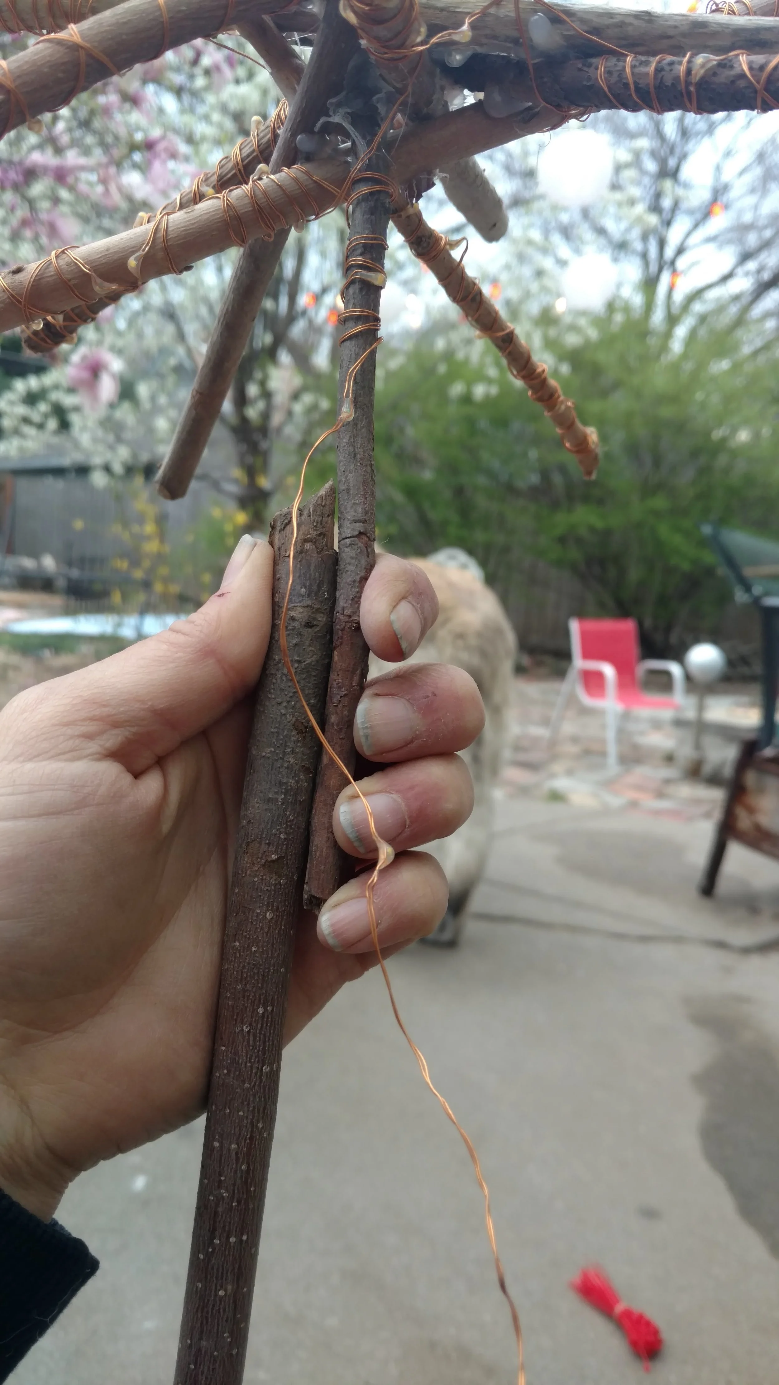 Backyard Art with Sticks and a Hot Glue Gun — The Backyard Kid