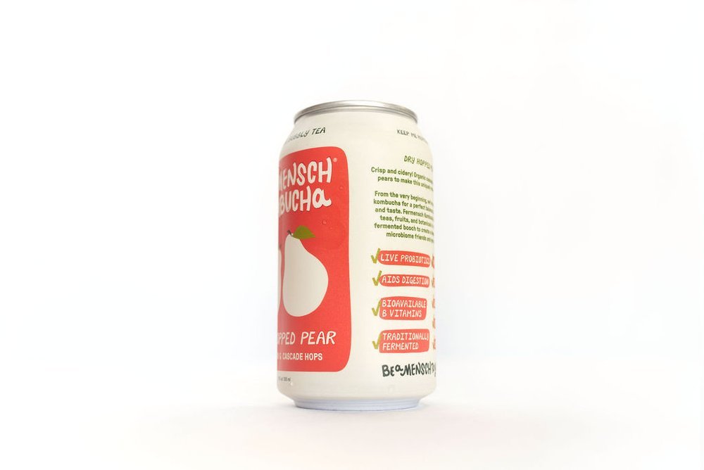 *Dry Hopped Pear* Kombucha 12-Pack — Fermensch Kombucha