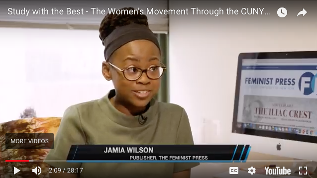 Jamia Wilson on CUNY-TV's "Study With The Best" — Feminist Press