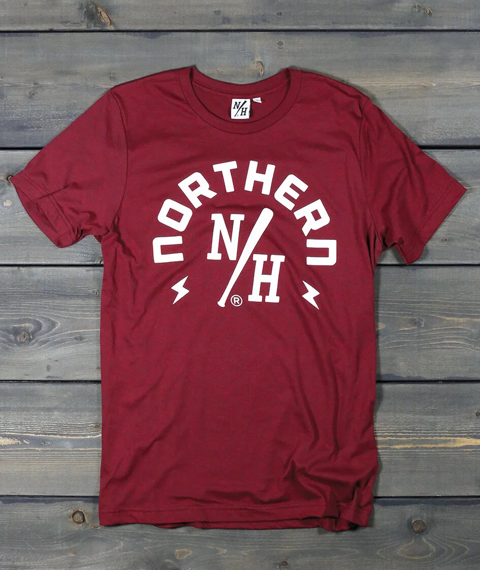 3 PEAKS T-SHIRT | HEATHER CARDINAL — NORTHERN HOOLIGANS