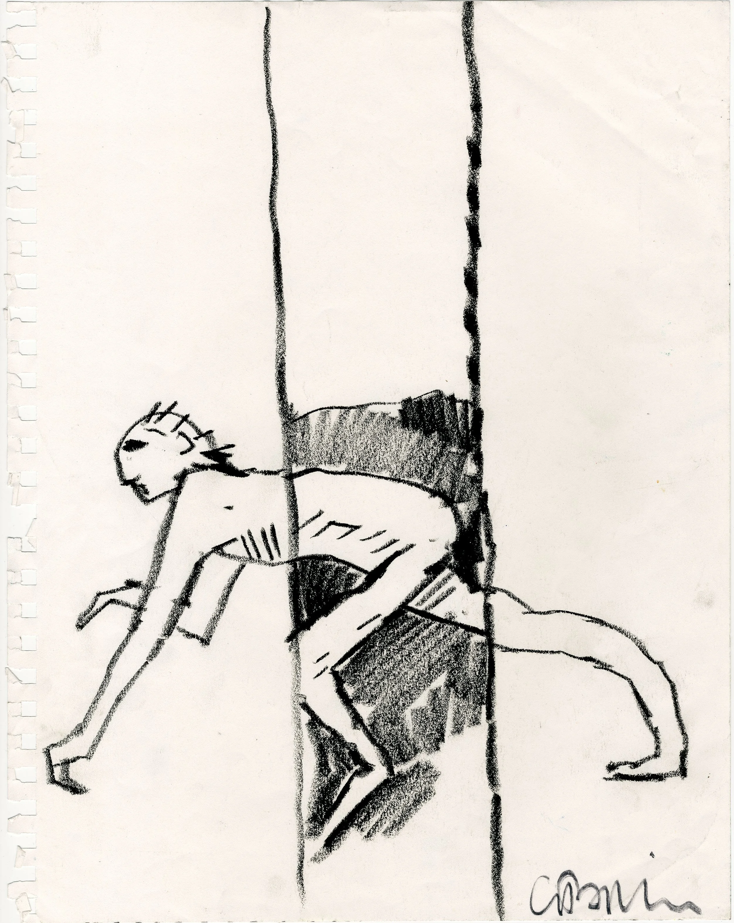 Studio Drawing - The Wanderer — The Clive Barker Archive