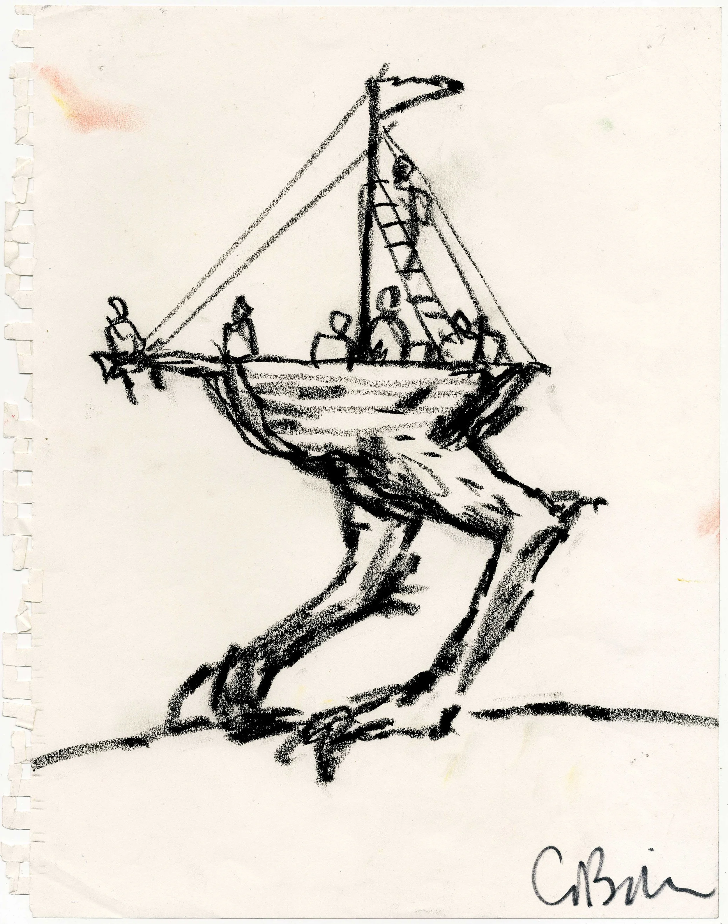 Studio drawing - untitled hybrid character — The Clive Barker Archive