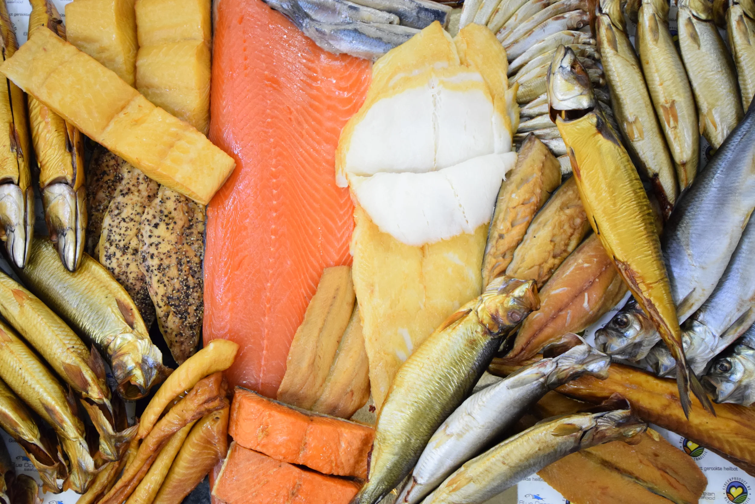 blue ocean seafood "ambachtelijk gerookte vis"