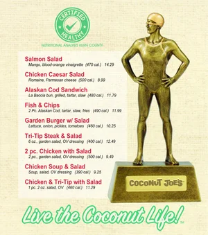 Menu Selection — Coconut Joe's