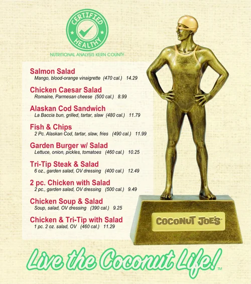 Menu Selection — Coconut Joe's