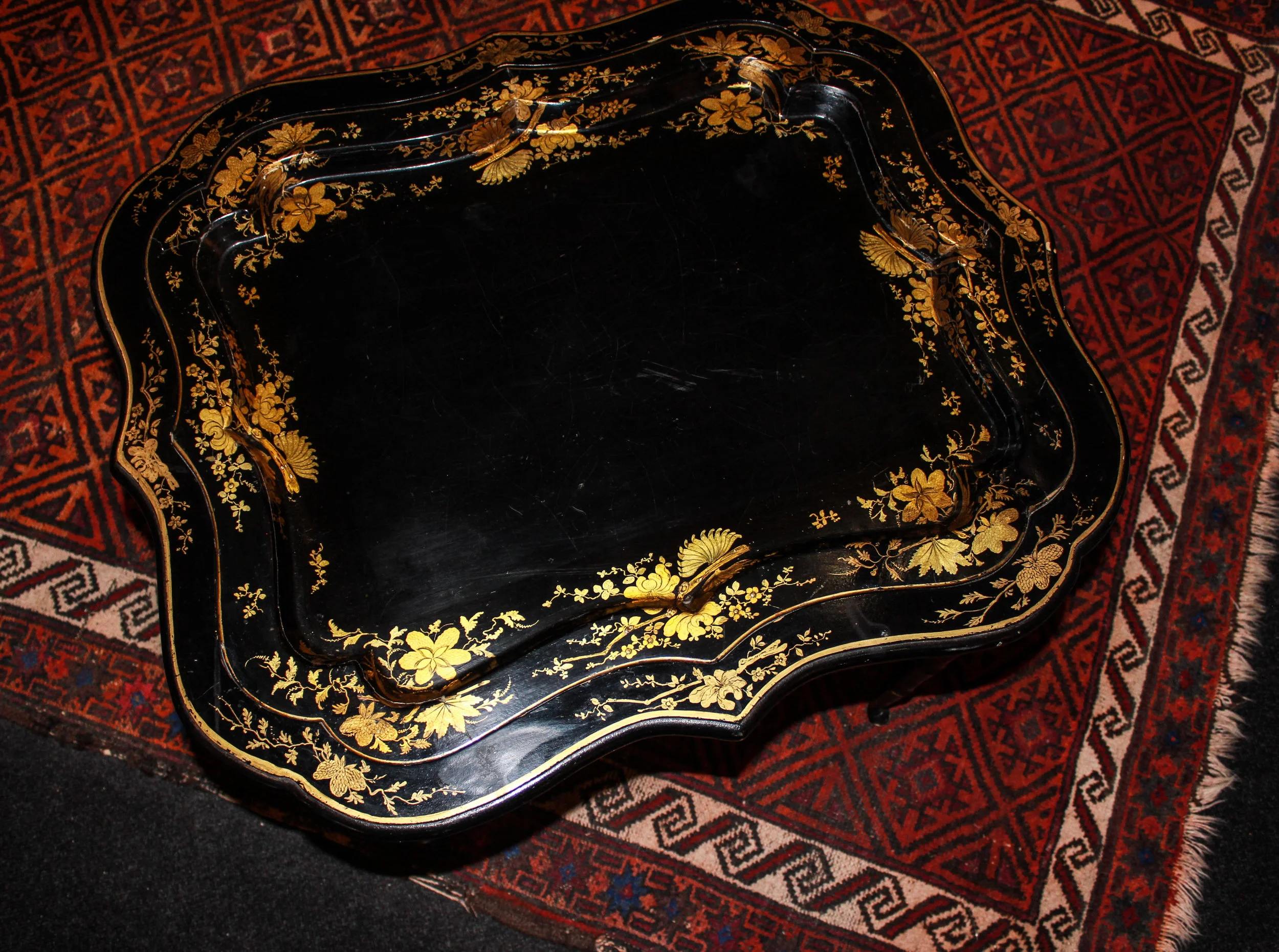 Victorian tray with stand