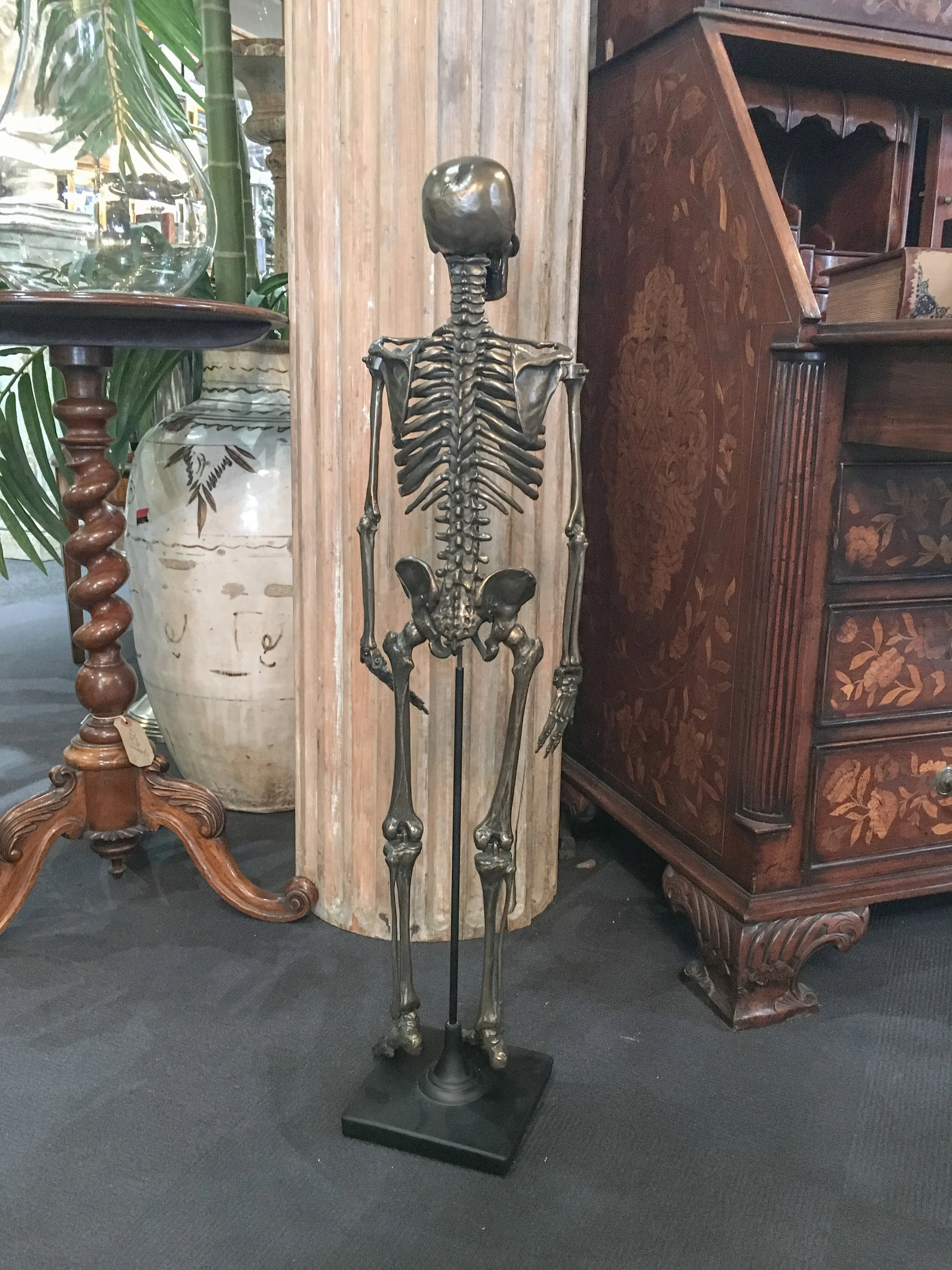 A skeleton figure