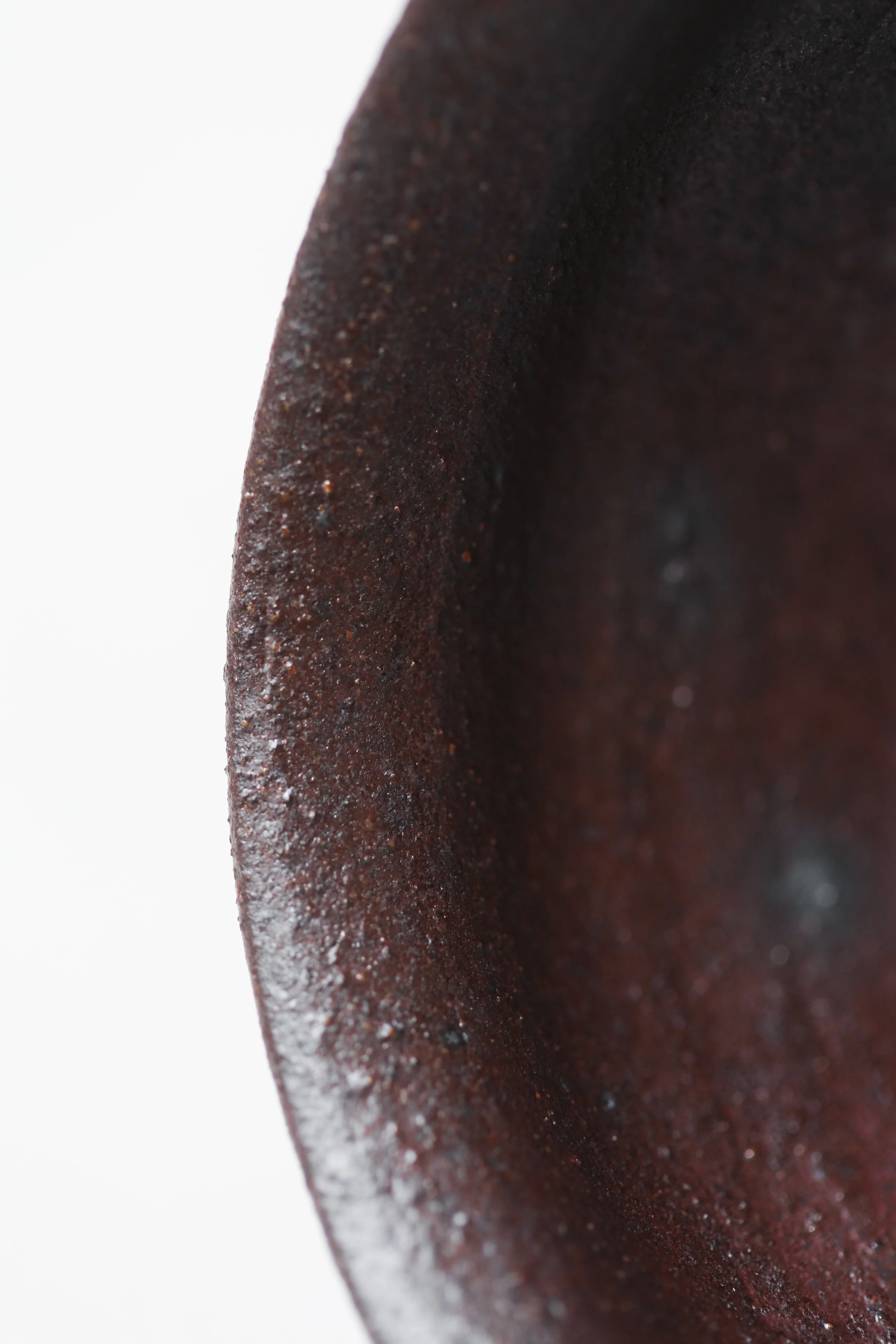 Small bowl, crimson clay & glaze — florian gadsby