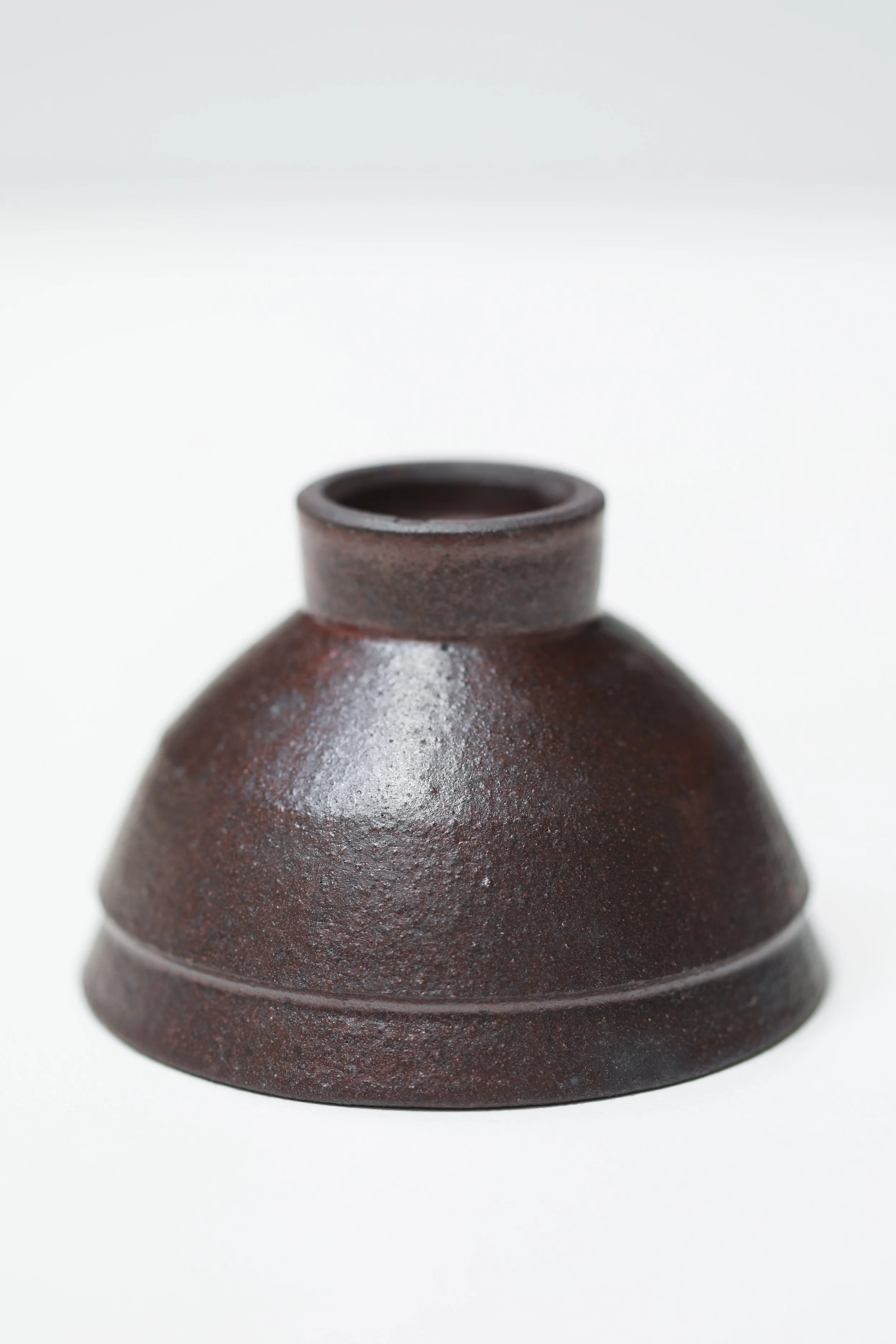 Small bowl, crimson clay & glaze — florian gadsby