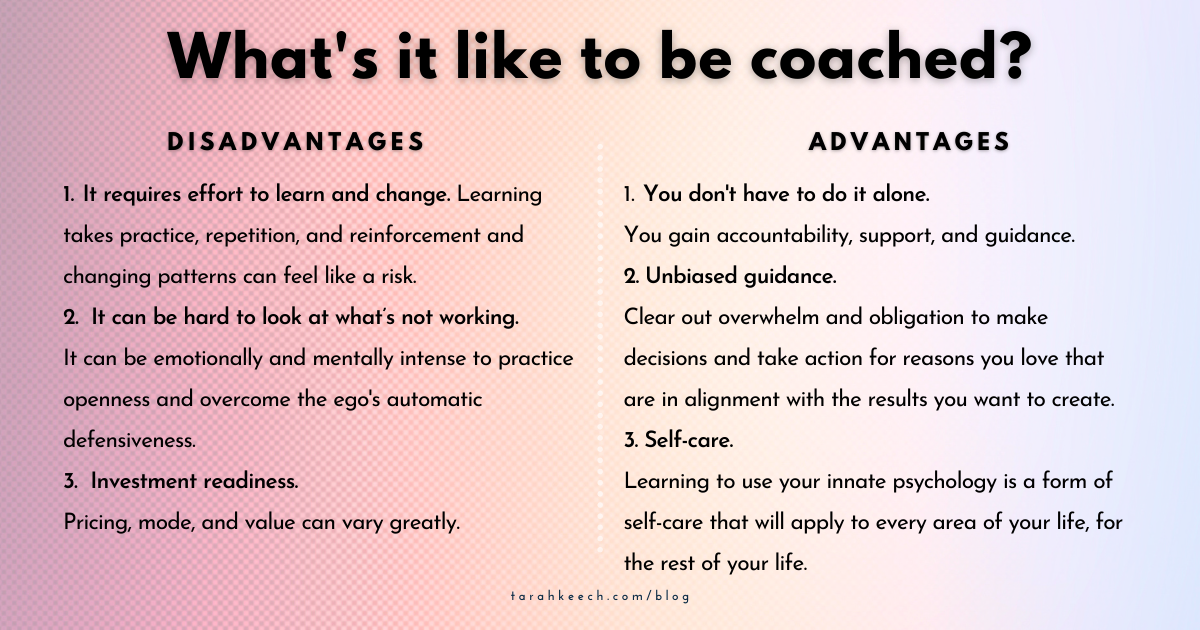 What is coaching? — Tarah Keech Coaching