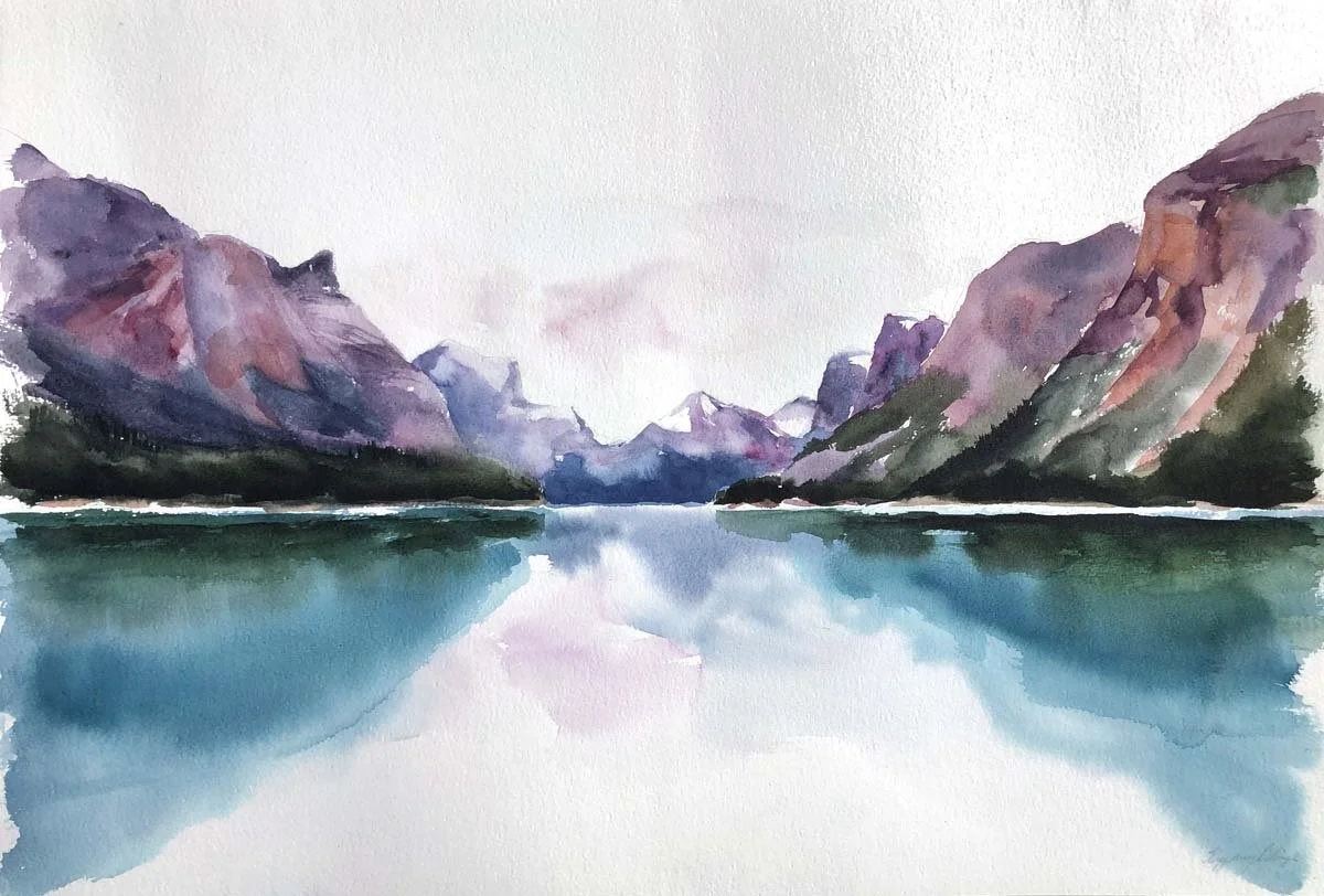 Shop Watercolour Landscape Paintings inspired by the West Coast ...