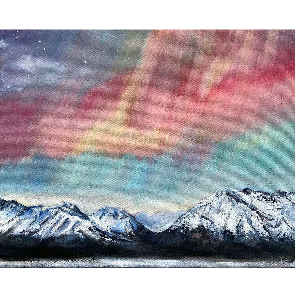 Northern Lights Paintings by Vancouver Artist