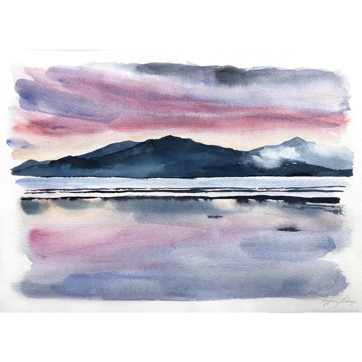 Shop Watercolour Landscape Paintings inspired by the West Coast
