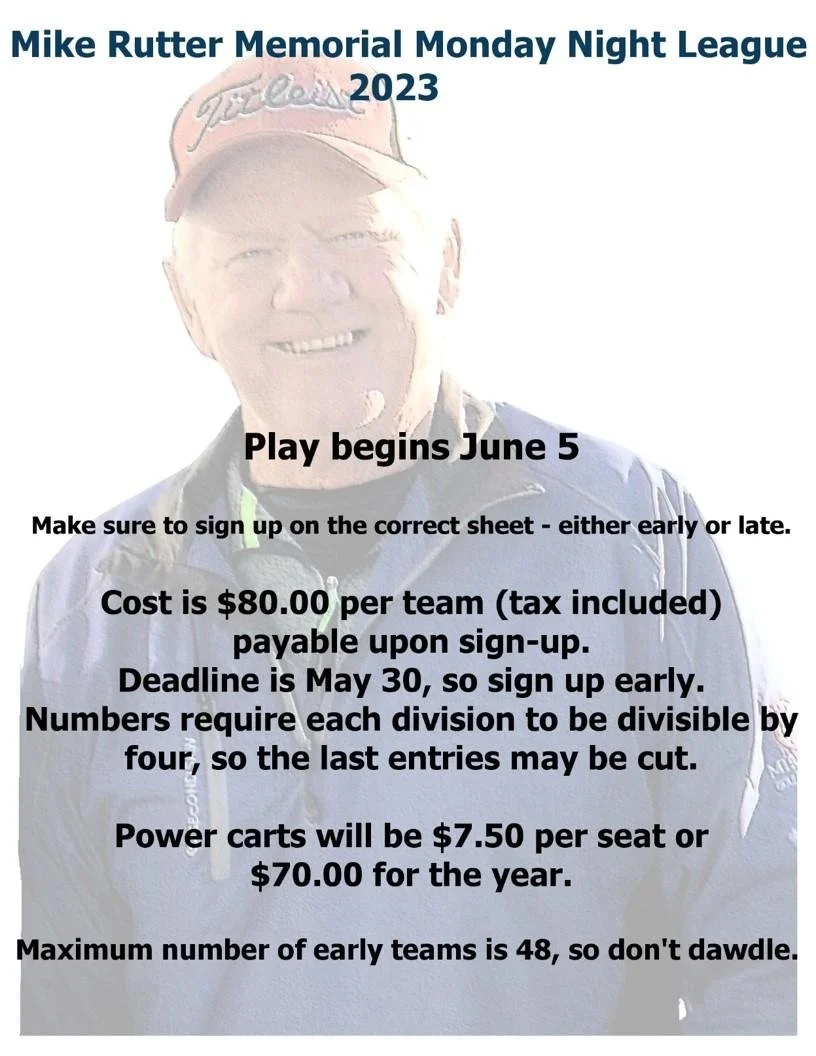 Events List — Miramichi Golf & Country Club