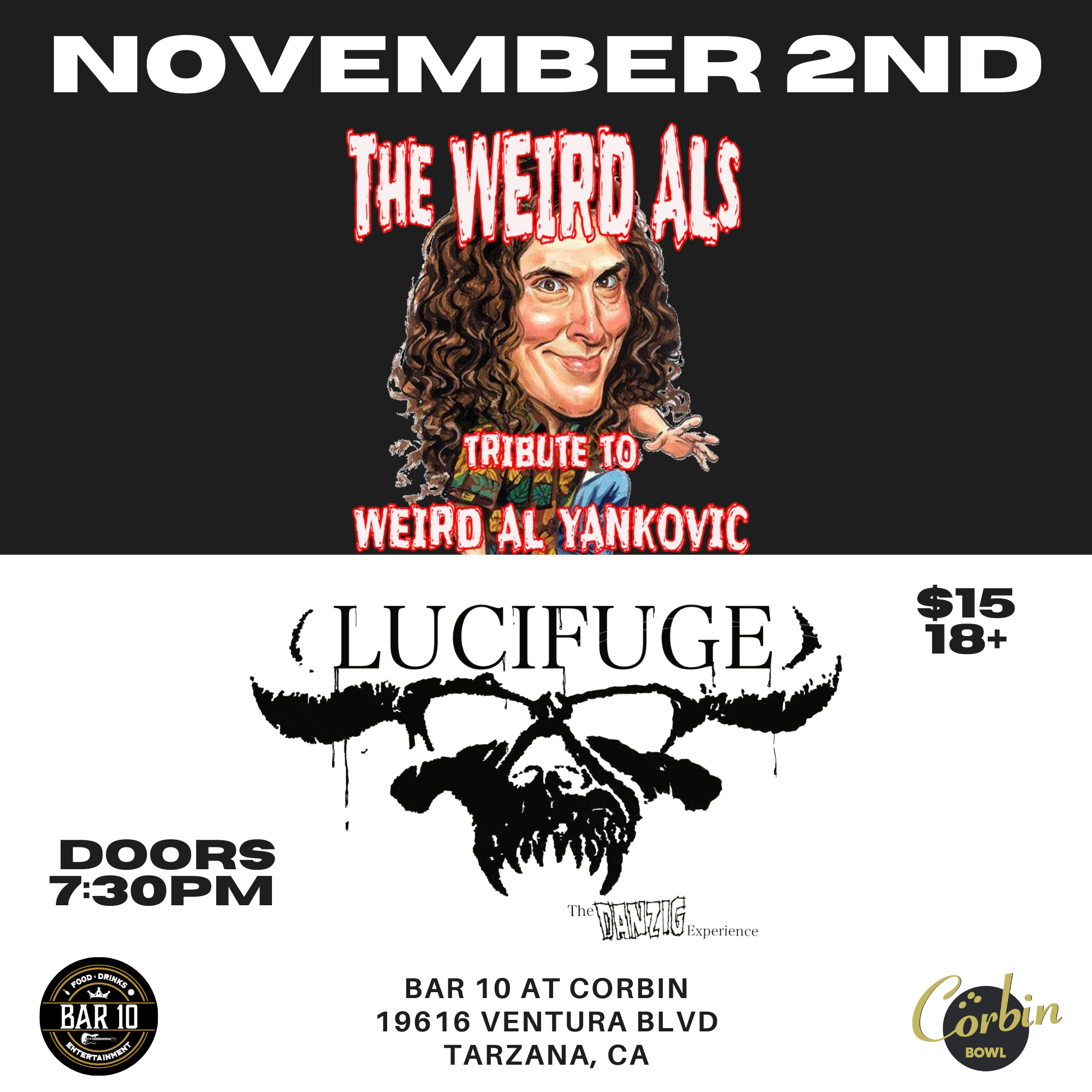 The Weird Als and Lucifuge, tributes to Weird Al Yankovic and Danzig ...