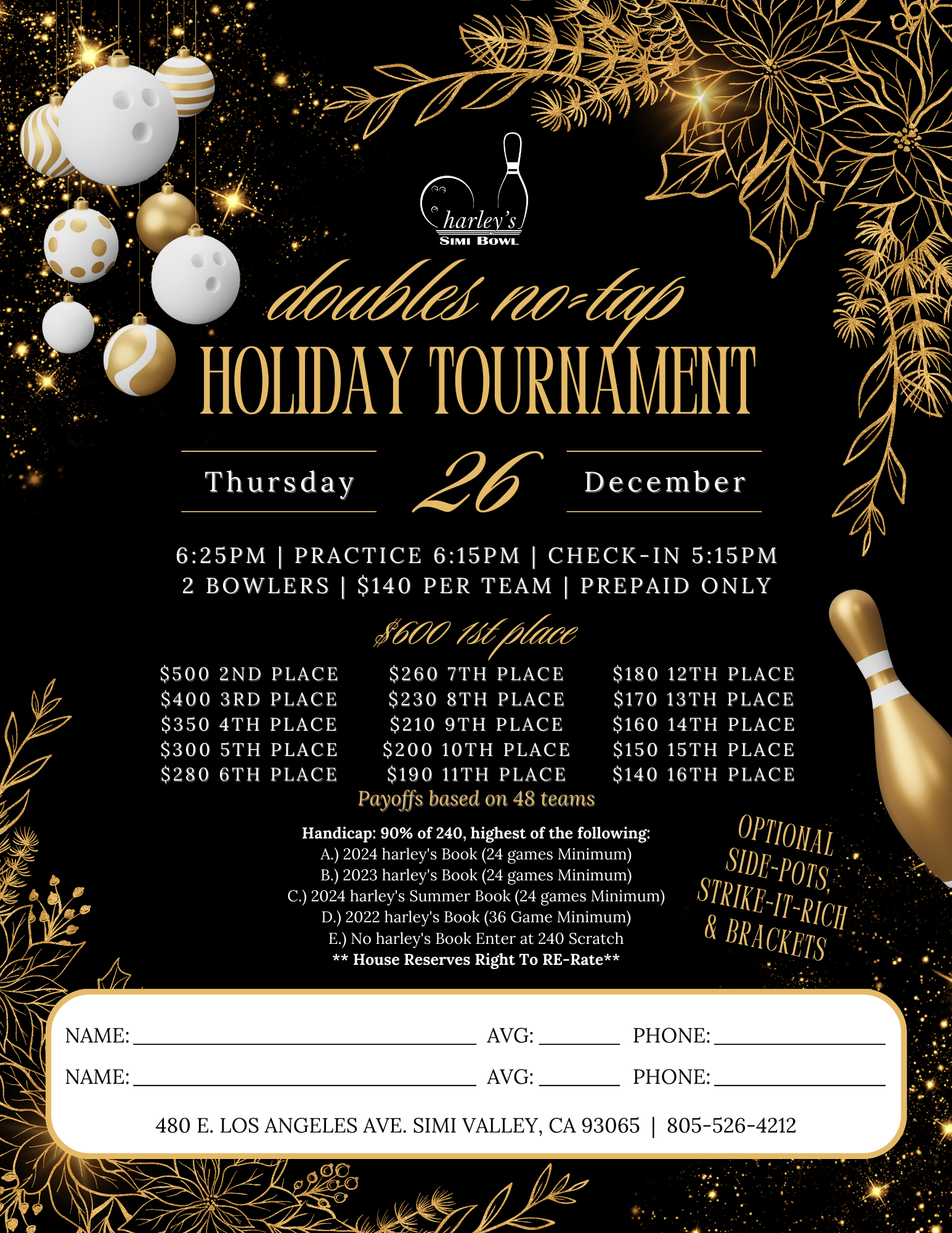 Tournaments — Corbin Bowl