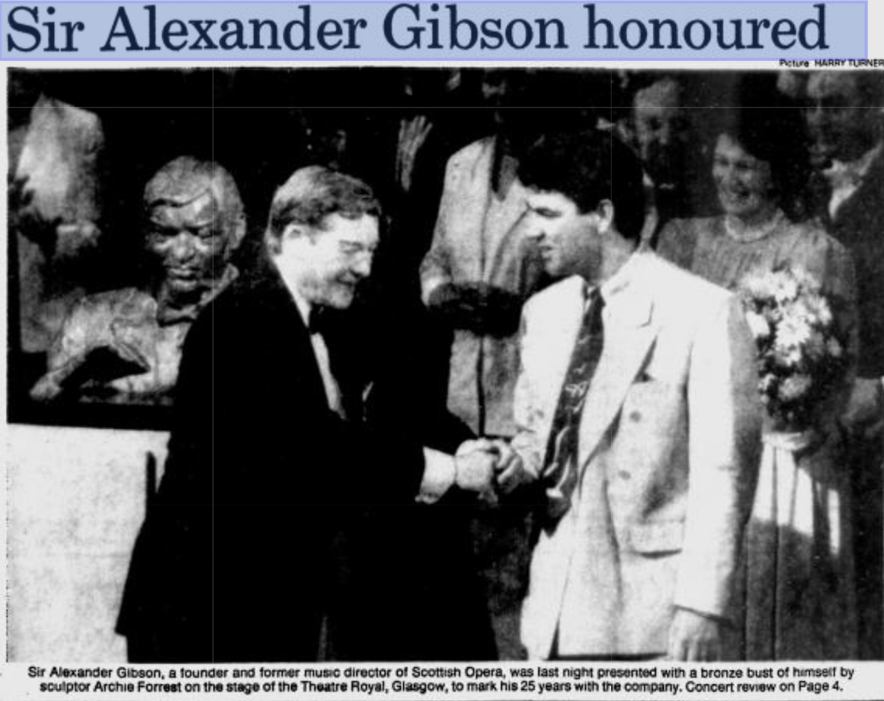 Sir Alexander Gibson — ARCHIE FORREST