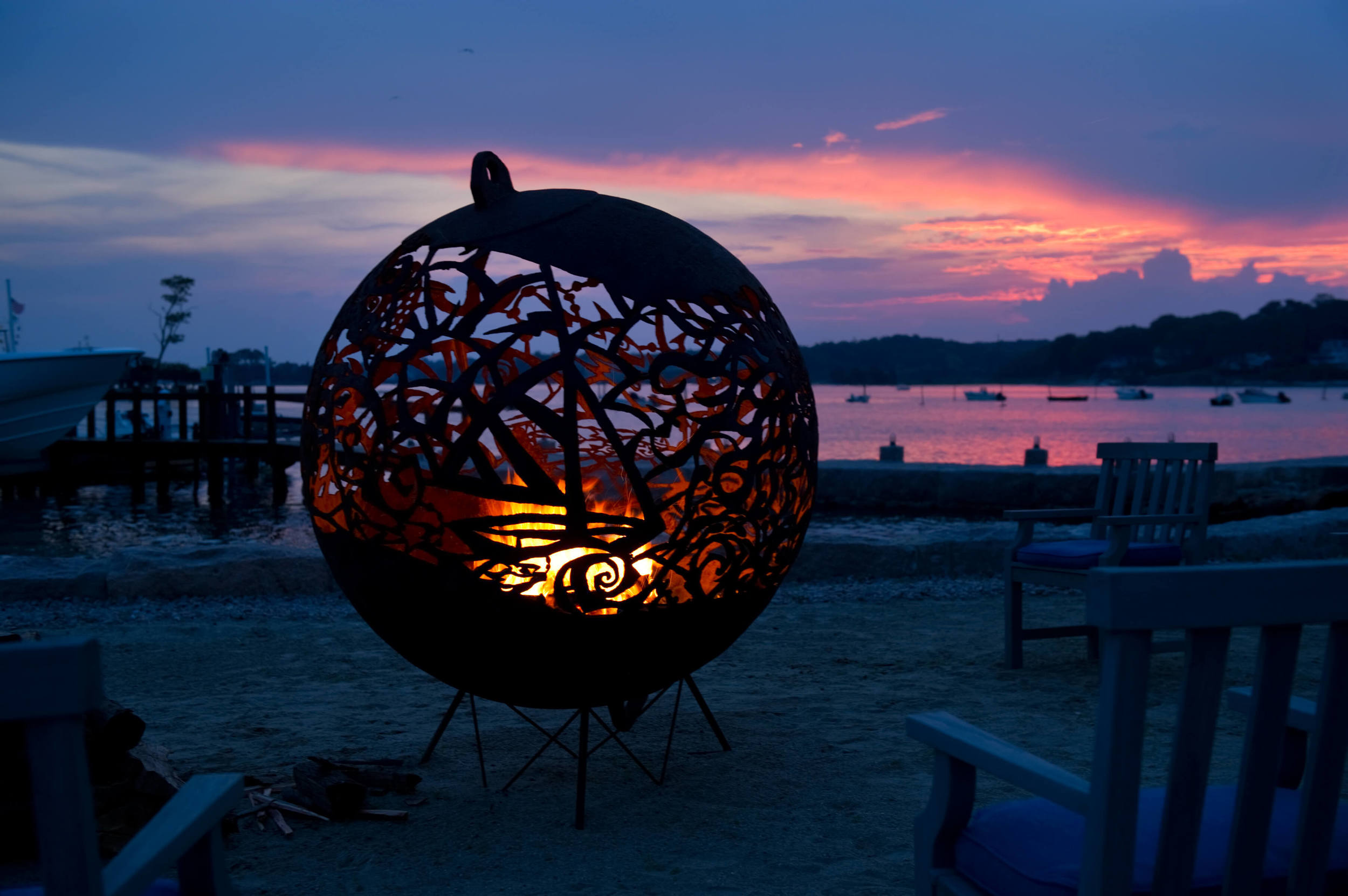 Fireballs | Custom Firepits in CT | Fire Scuplture - Studio Vlock ...