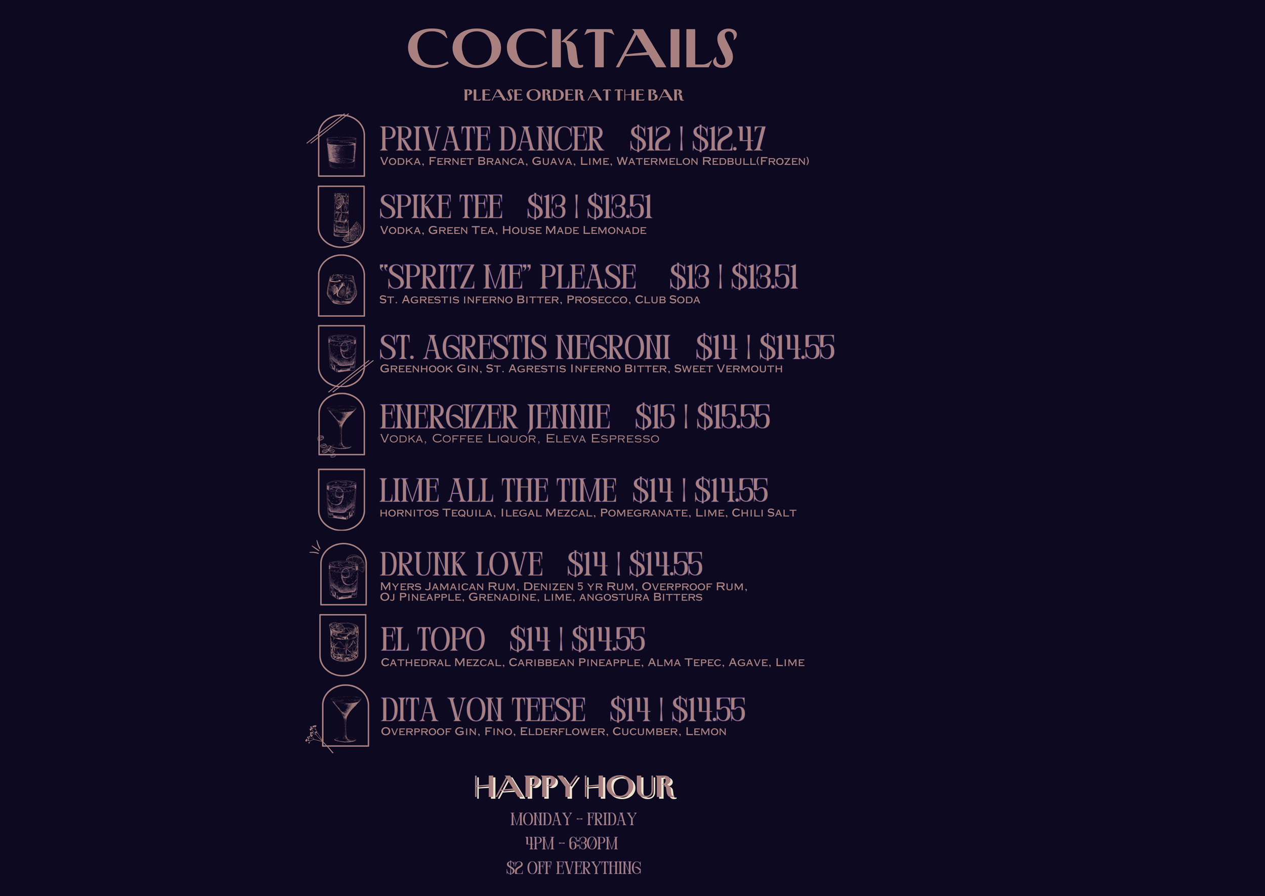 menu — Midnights