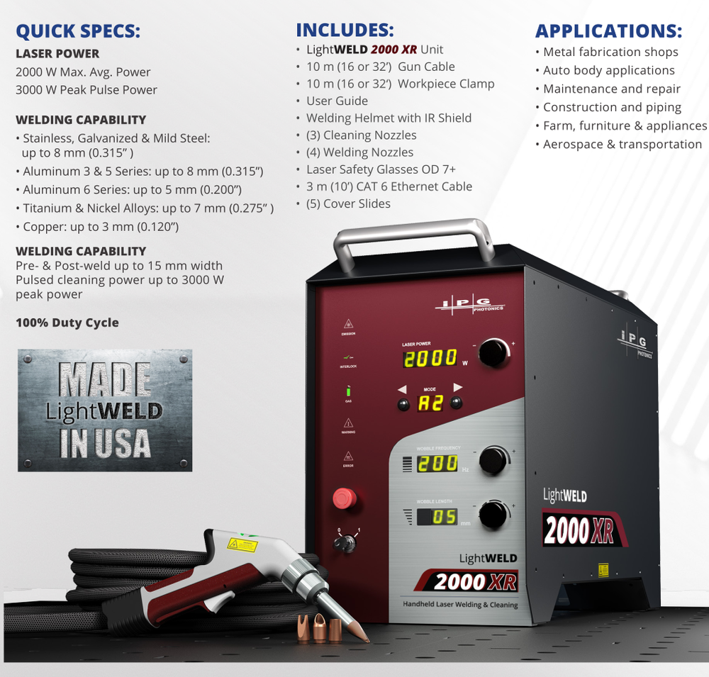 IPG Lightweld Laser Welding — Metal Fabrication Machinery BluTec