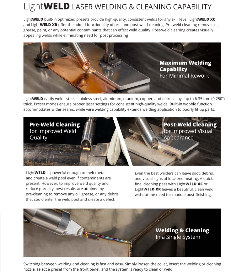 IPG Lightweld Laser Welding — Metal Fabrication Machinery BluTec