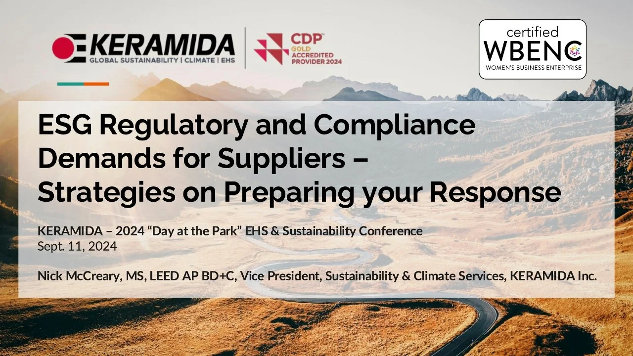 ESG Regulatory and Compliance Demands for Suppliers - Strategies on ...