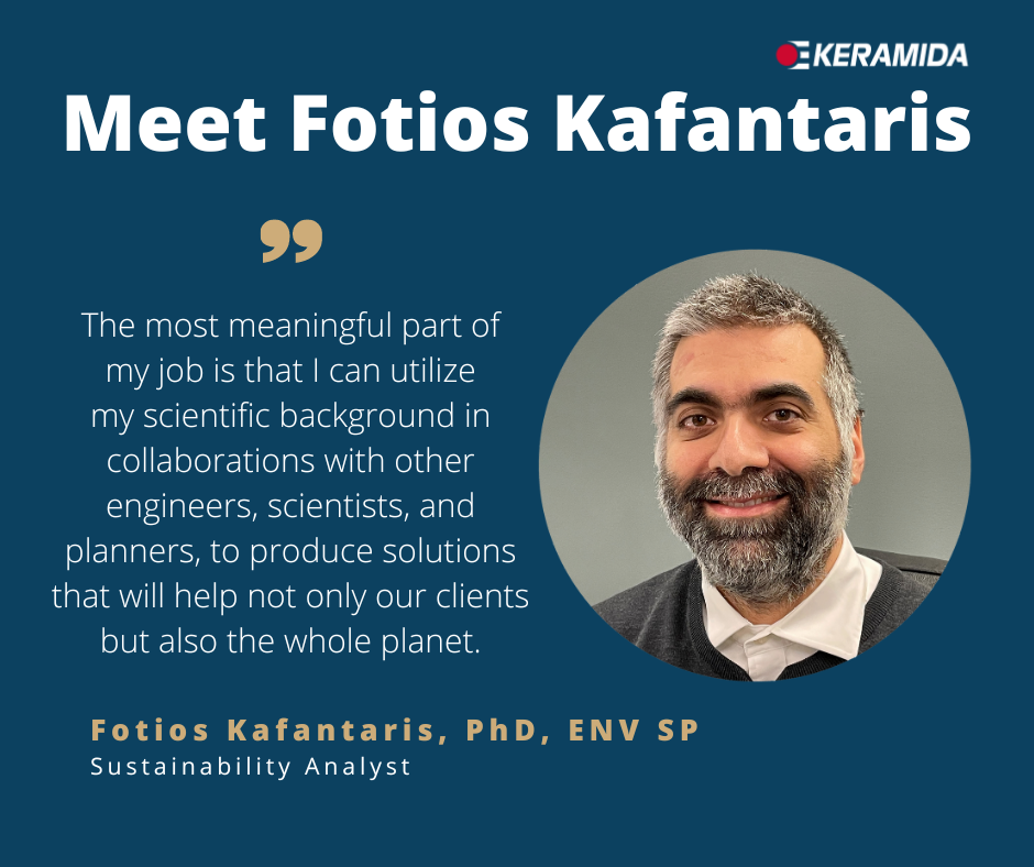 Employee Spotlight: Fotios Kafantaris, Ph.D., ENV SP — KERAMIDA Inc.