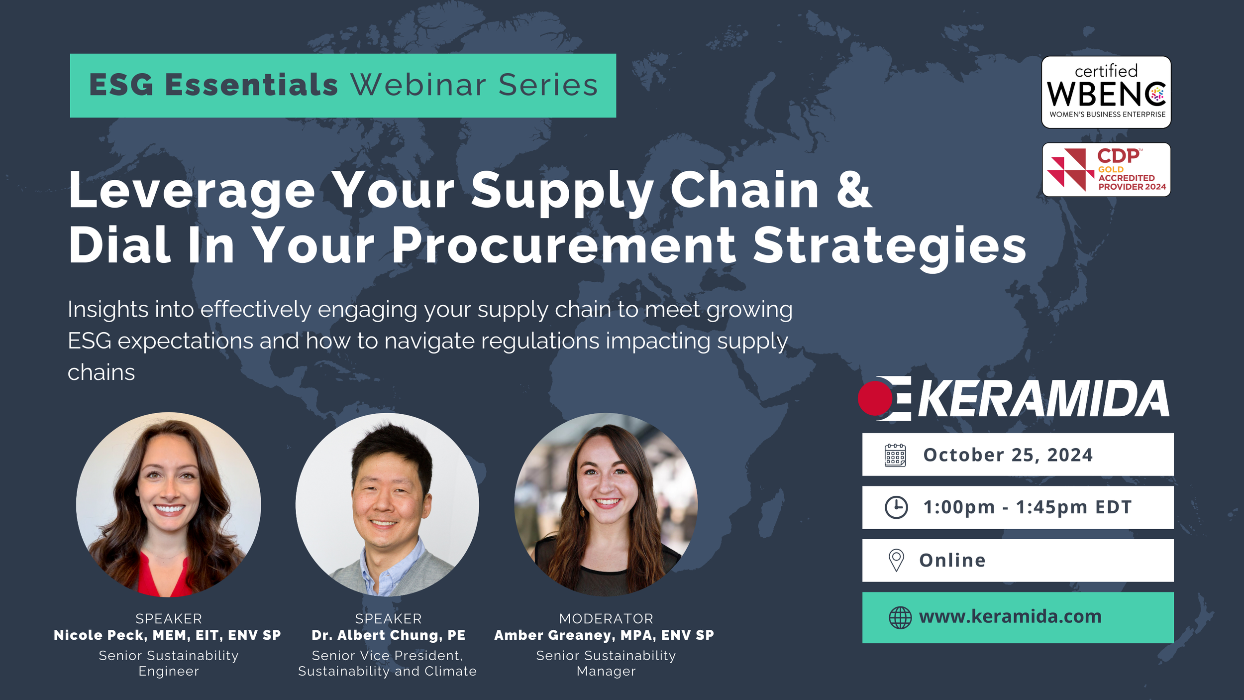 ESG Essentials Webinar: Leverage Your Supply Chain & Dial In Your Procurement Strategies ...