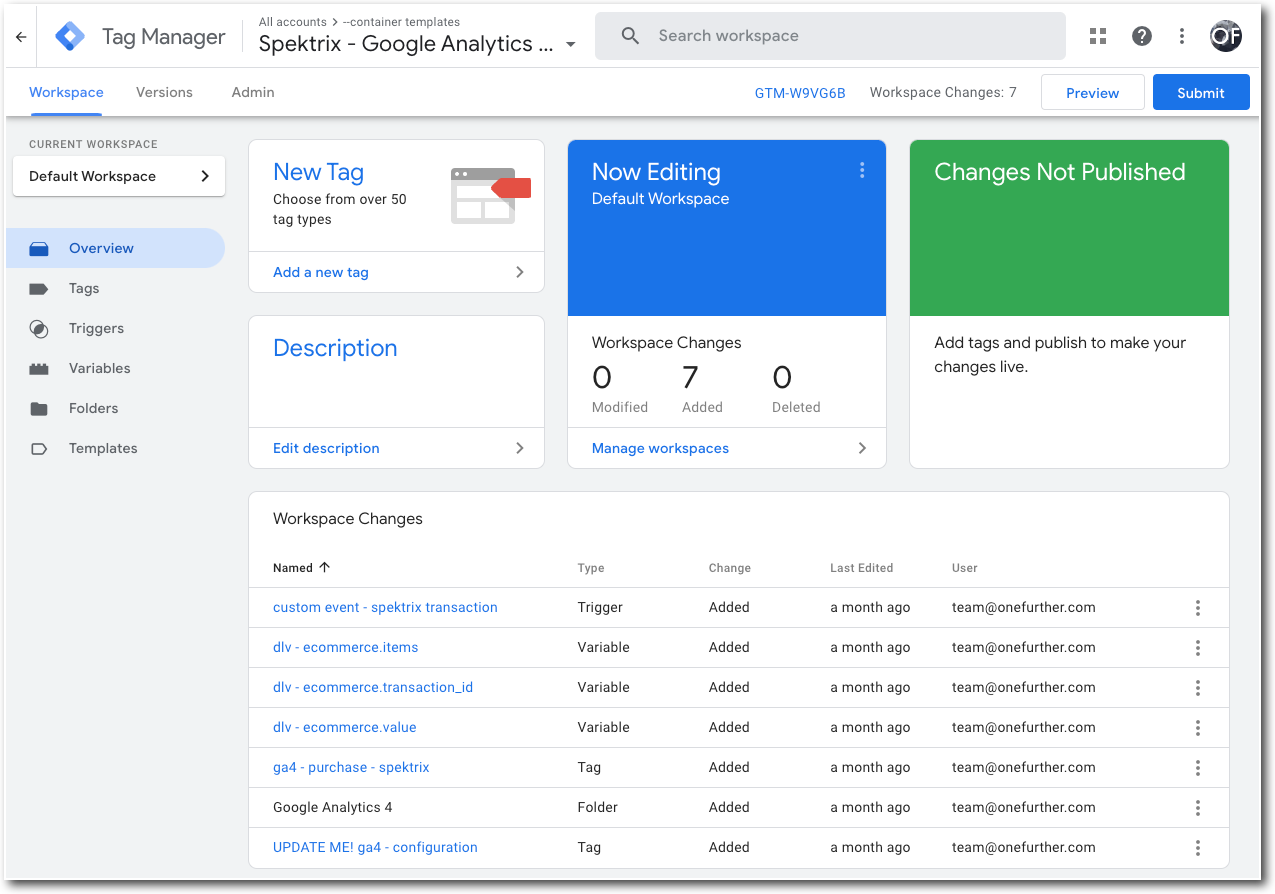 How to set up Google Analytics 4 with Spektrix — One Further