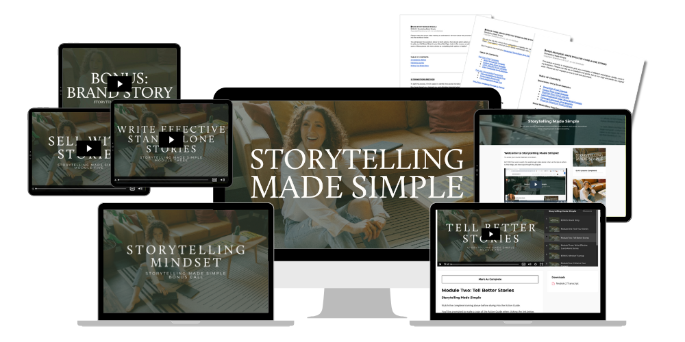 Story Course Sales Page | Brand Coach | Branding Coach | Strategist ...