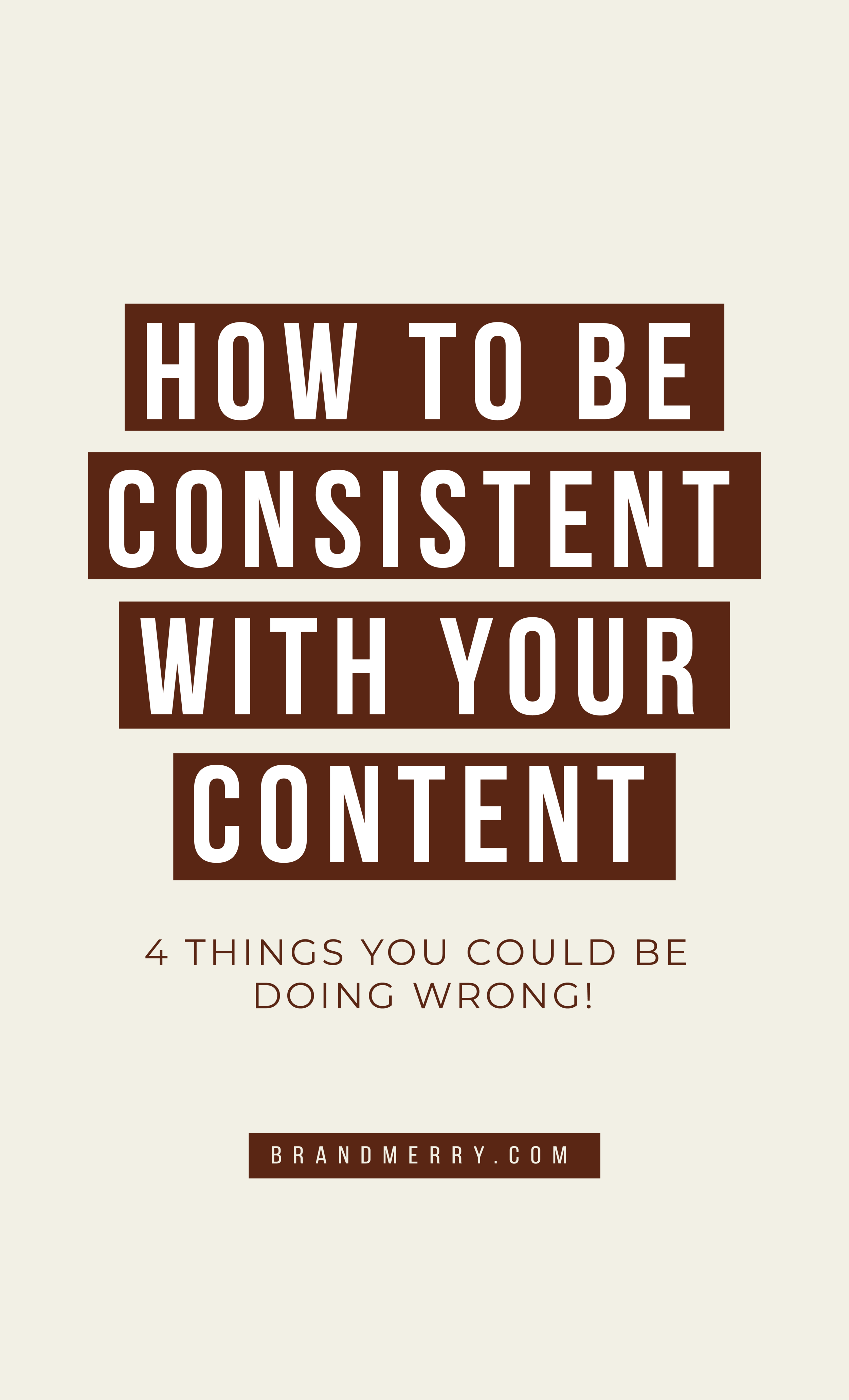 4 Reasons You’re Not Consistent With Your Content Creation (and Online ...