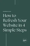 How to Refresh Your Website in 4 Simple Steps — Brand Coach | Branding ...